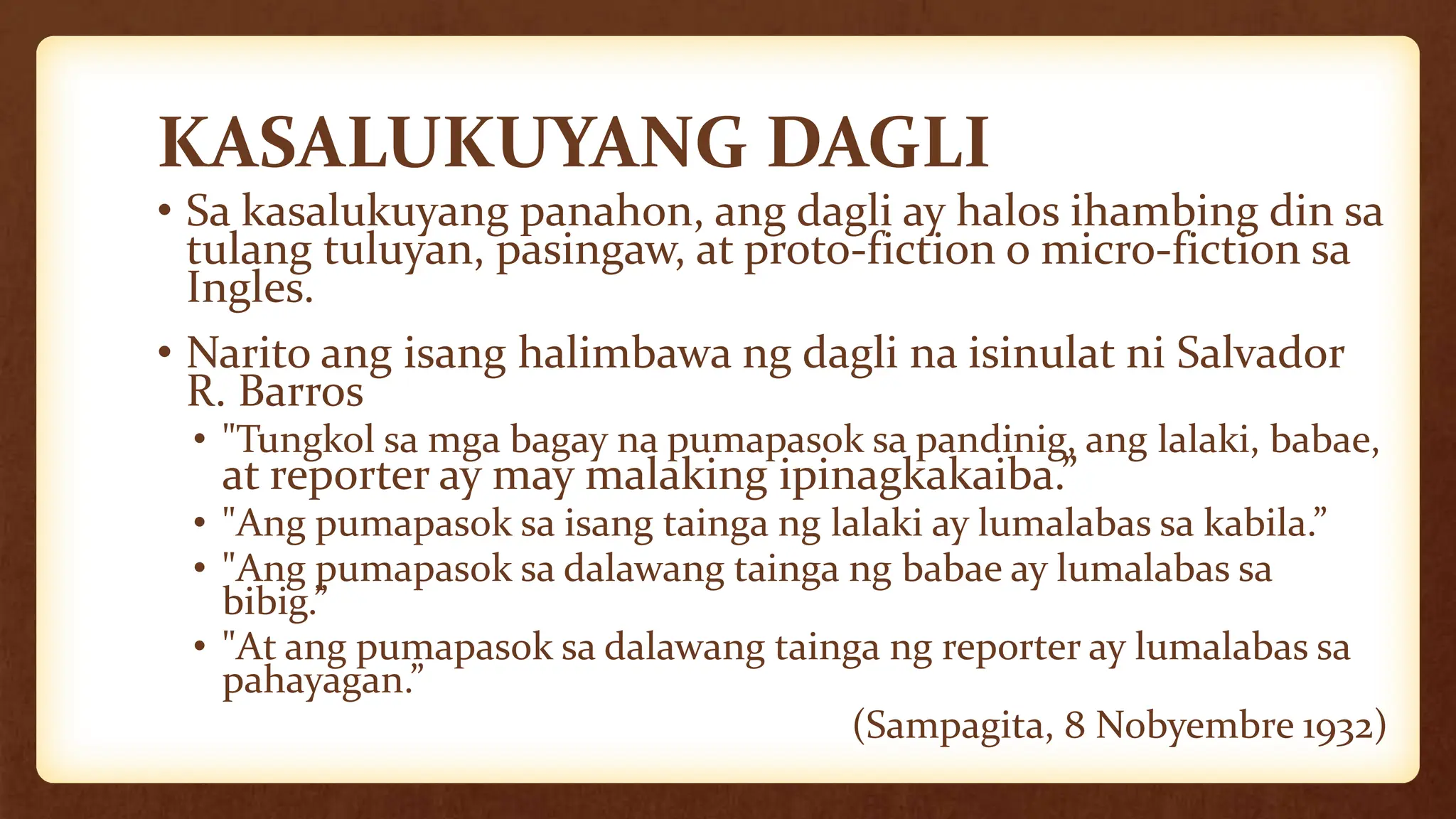 DAGLI para sa grade 8 quarter3 Filipino8 | PPTX