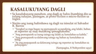 DAGLI para sa grade 8 quarter3 Filipino8 | PPTX