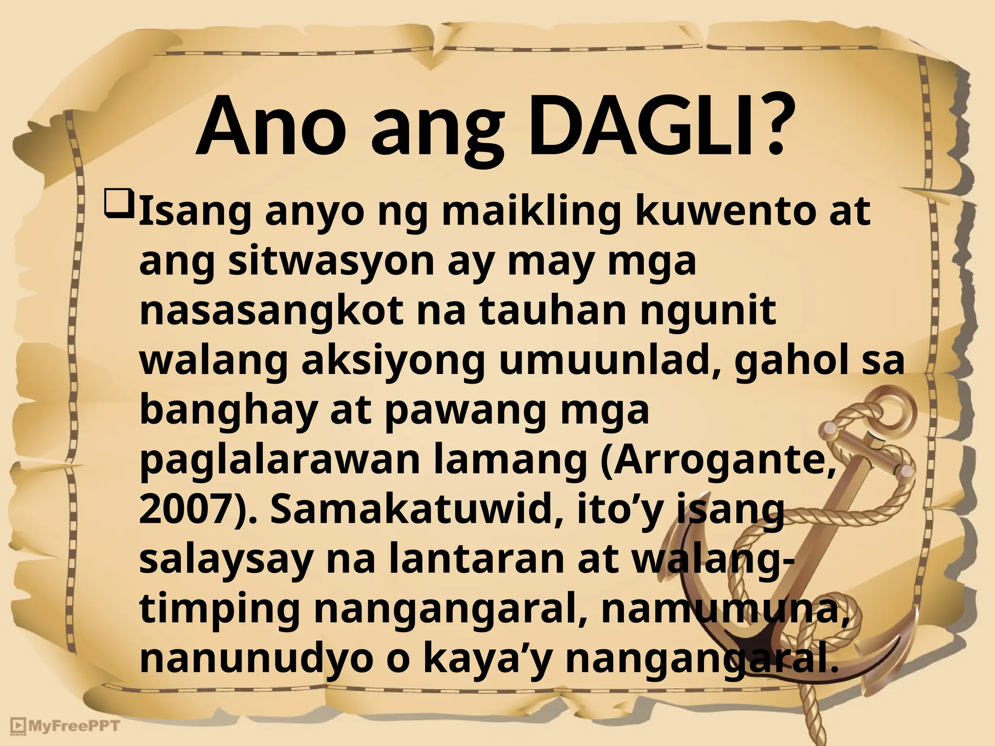 dagli-powerpoint presentation for the lesson | PPTX