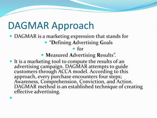 DAGMAR Approach.pptx by assistant professor | PPTX