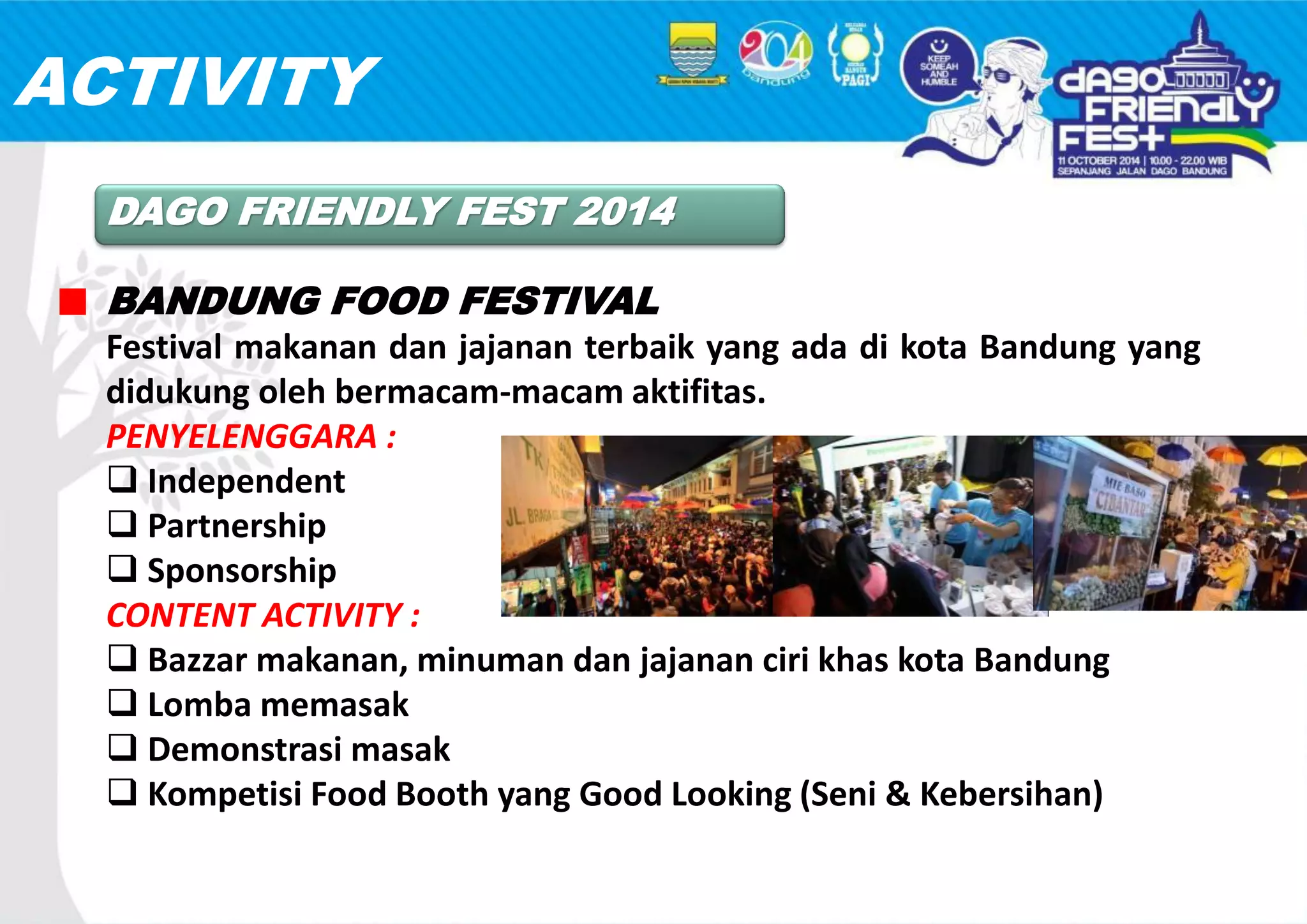 Proposal Dago friendly fest 2014 | PDF