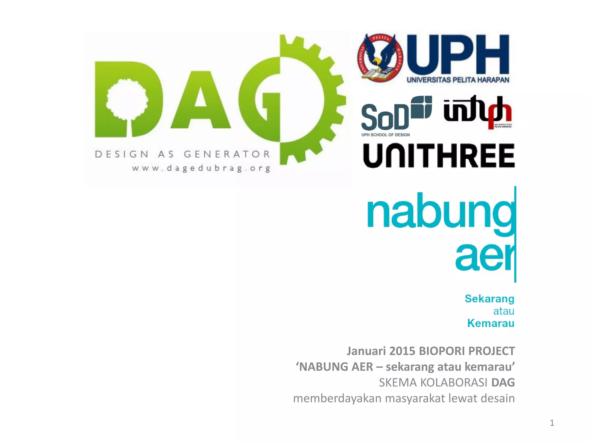 DAG program "Nabung Aer" 2015 | PPT