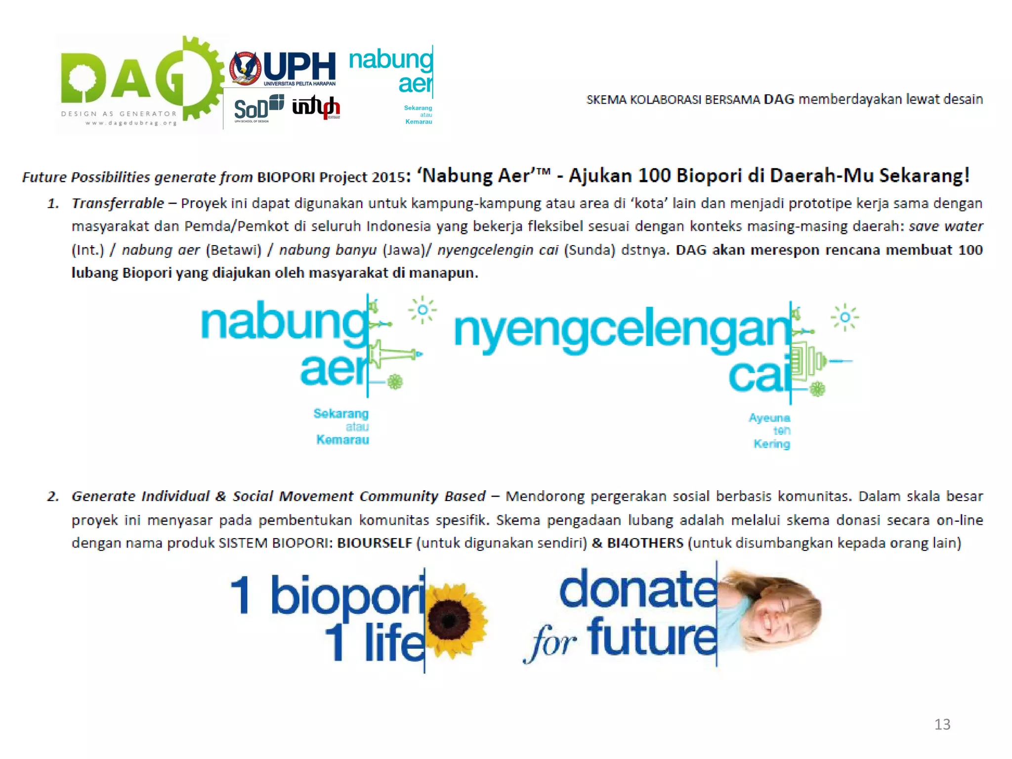 DAG program "Nabung Aer" 2015 | PPT