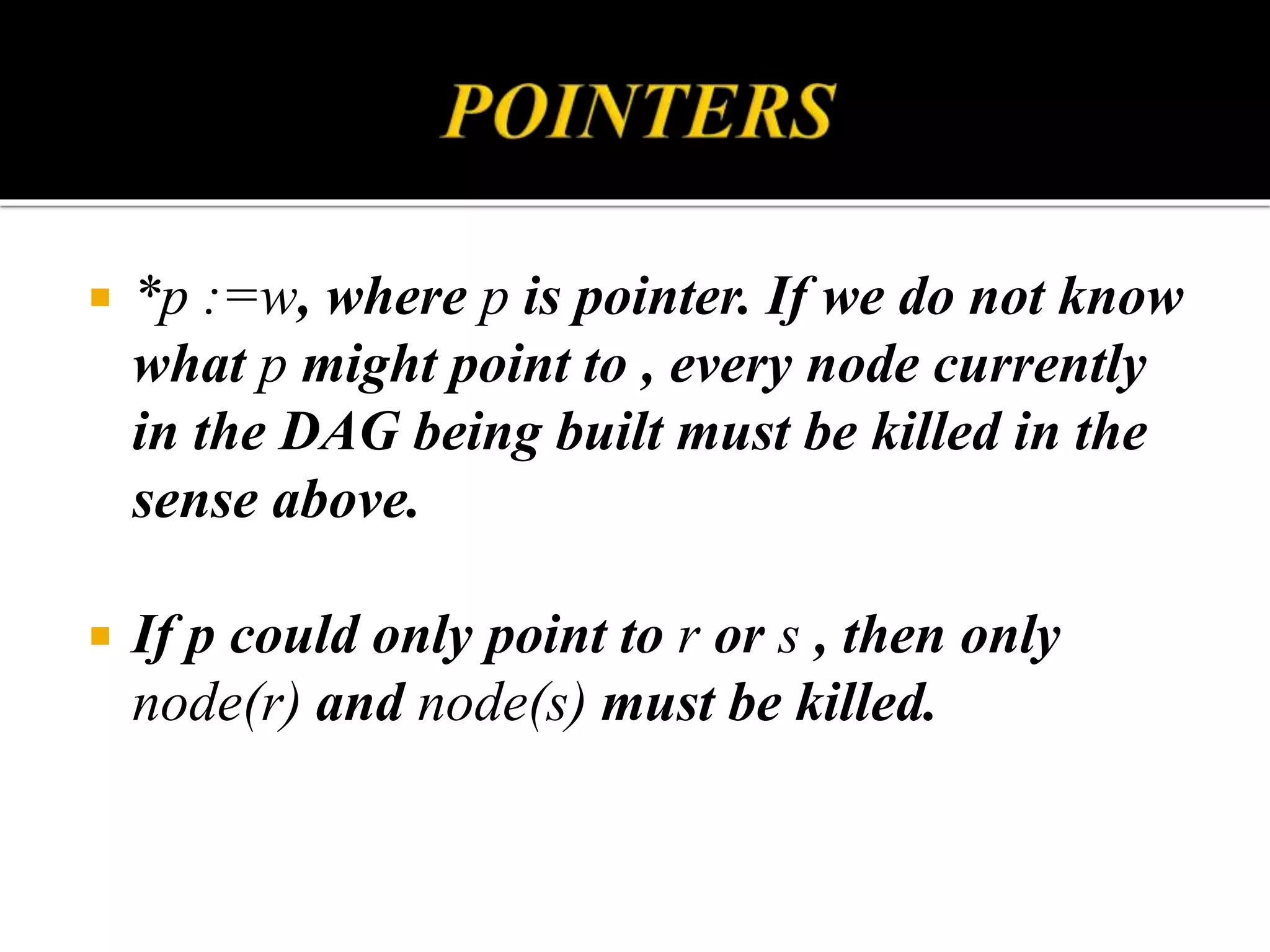 Dag representation of basic blocks | PPTX
