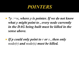 Dag representation of basic blocks | PPTX