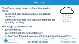 Dag Sonstebo - CloudStack usage service | PPT