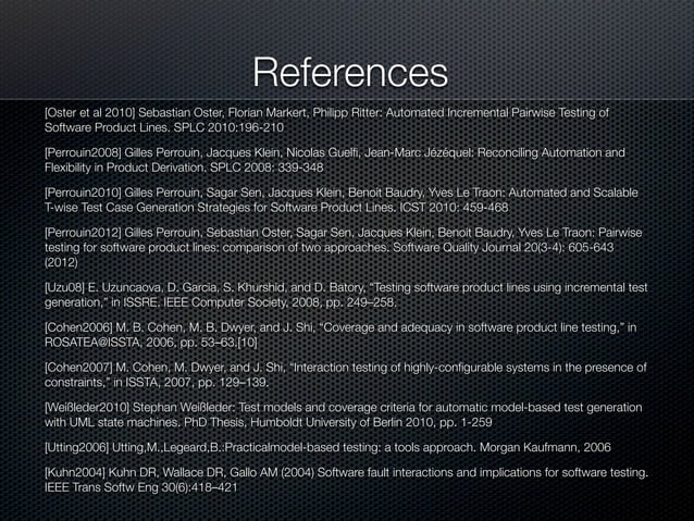 Structural Feature Interactions For Variability Intensive Systems Testing Ppt