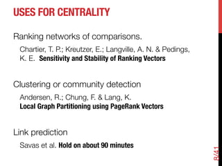 Computing Local and Global Centrality | PDF