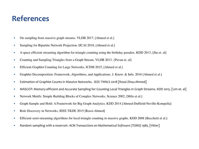 Sampling From Massive Graph Streams A Unifying Framework Ppt 9495