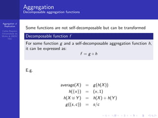 Aggregation is not Replication | PPT