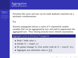 Aggregation is not Replication | PPT