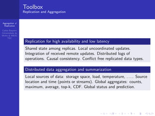 Aggregation is not Replication | PPT