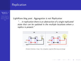 Aggregation is not Replication | PPT