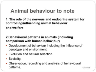 DAH 43 Animal behaviour.pptx animal science | PPTX