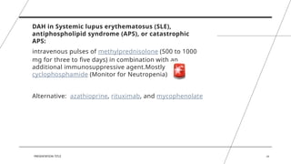Diffuse Alveolar Hemorrhage and Vasculitis: Pulmonary Renal Syndrome ...