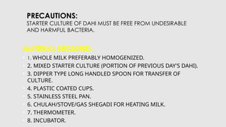 dahi (Fermented Milk Products) .pptx.ppt