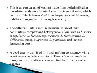 Dahi and yoghurt | PPTX