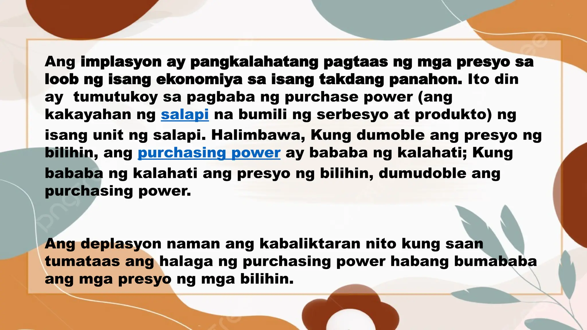 Dahilan at Epekto ng implasyon powerpoint | PPTX