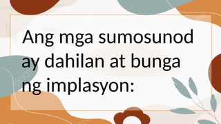 Dahilan at Epekto ng implasyon powerpoint | PPTX