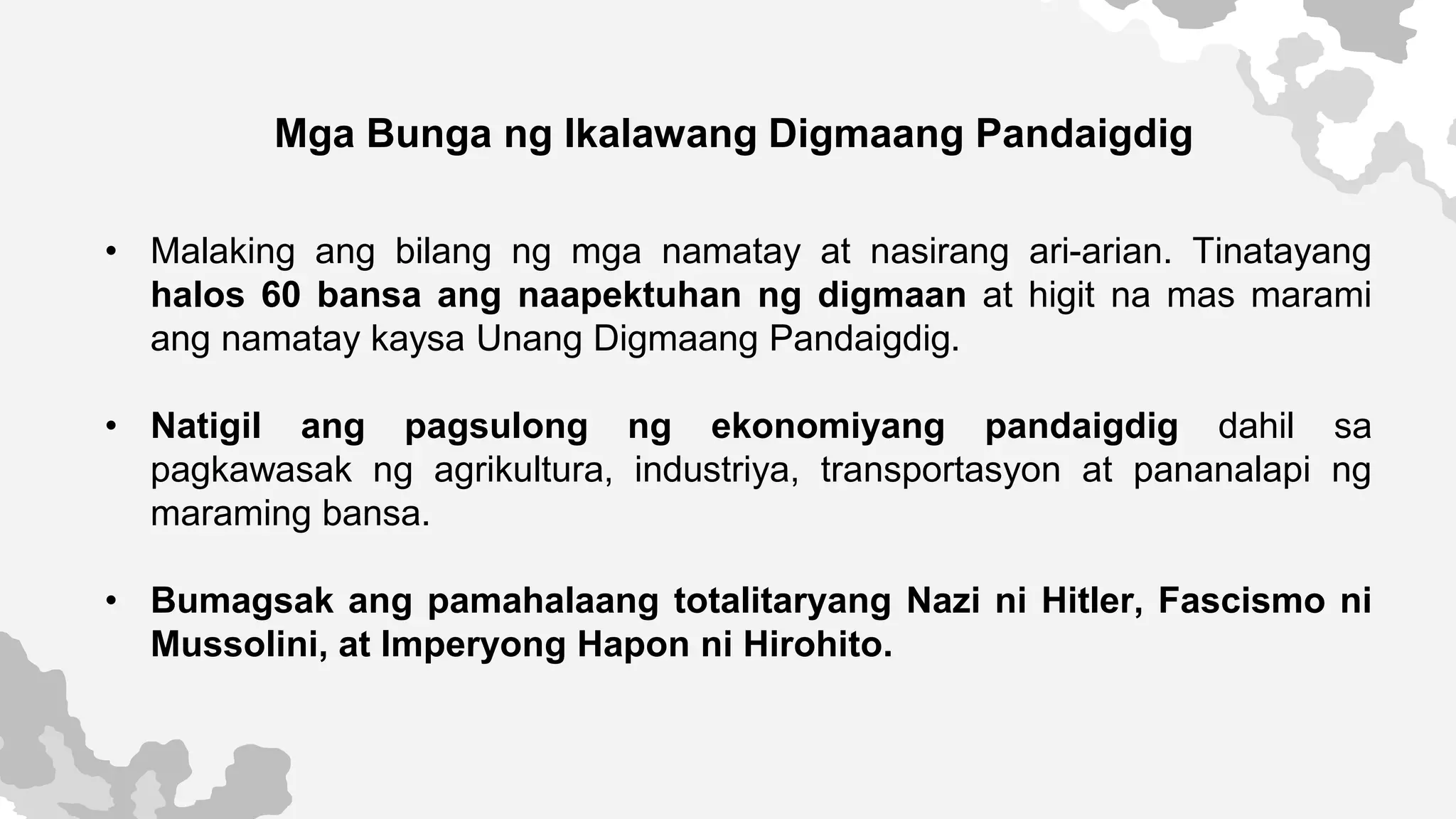 Dahilan, Mahahalagang Pangyayaring Naganap sa Ikalawang Digmaang Pandaigdig.pptx