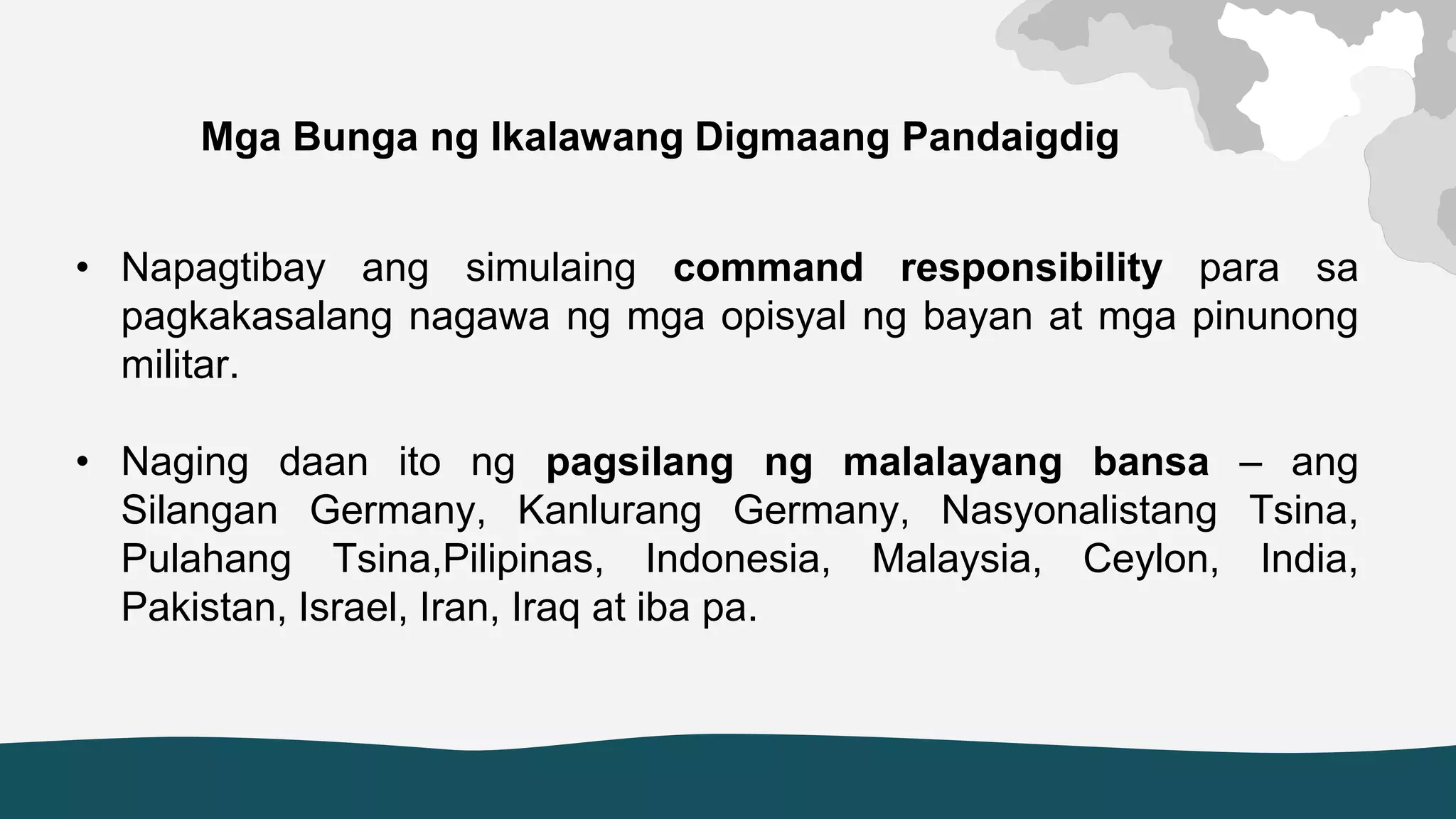 Dahilan, Mahahalagang Pangyayaring Naganap sa Ikalawang Digmaang ...