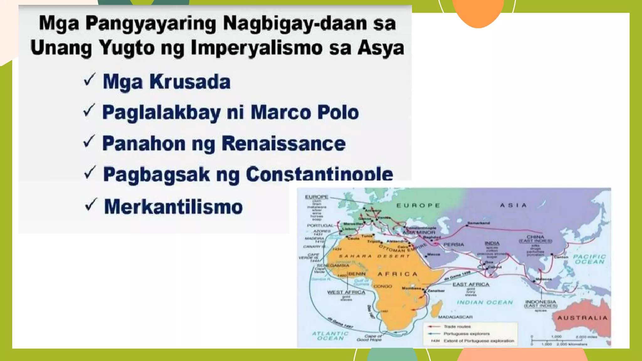 Dahilan, Paraan, at Epekto ng Pananakop sa Silangan at Timog Silangang ...