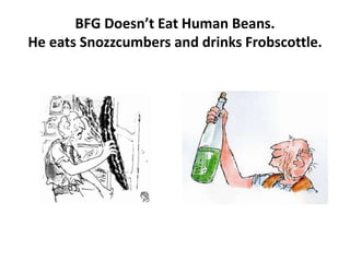 Word Play in Roald Dahl's The BFG: A Study in Schemes and Tropes | PPTX