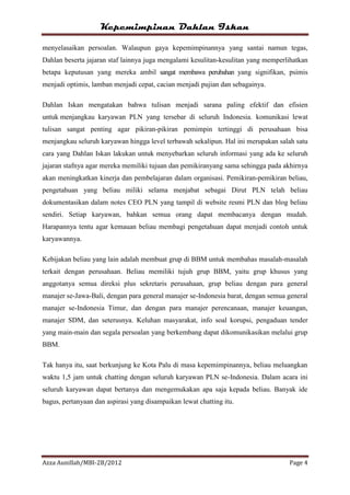 Kepemimpinen Dahlan Iskan | PDF