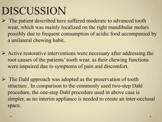 DAHL APPROACH a novel technique to raise bite | PPTX
