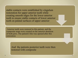 DAHL APPROACH a novel technique to raise bite | PPTX