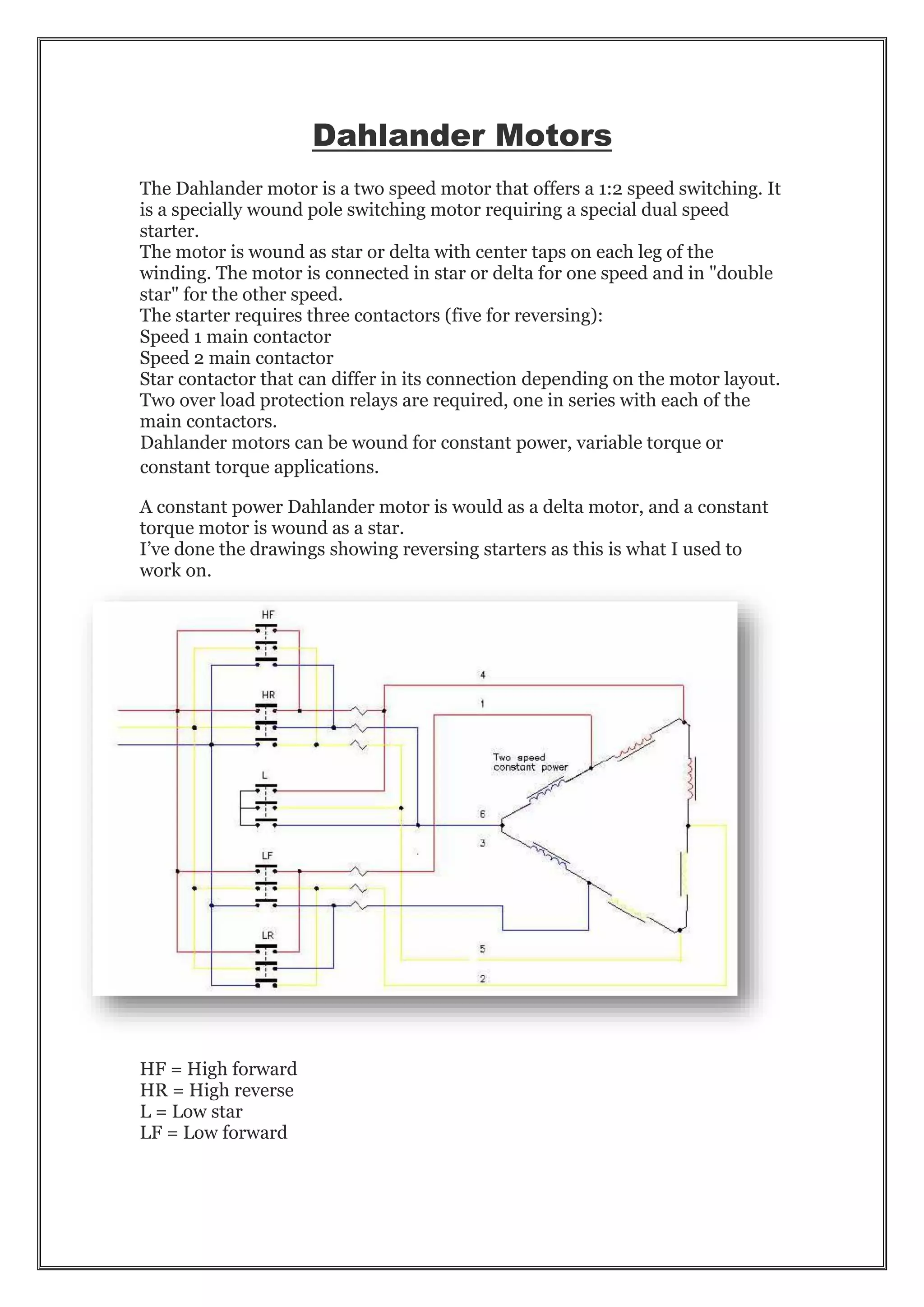 Dahlender motor | PDF