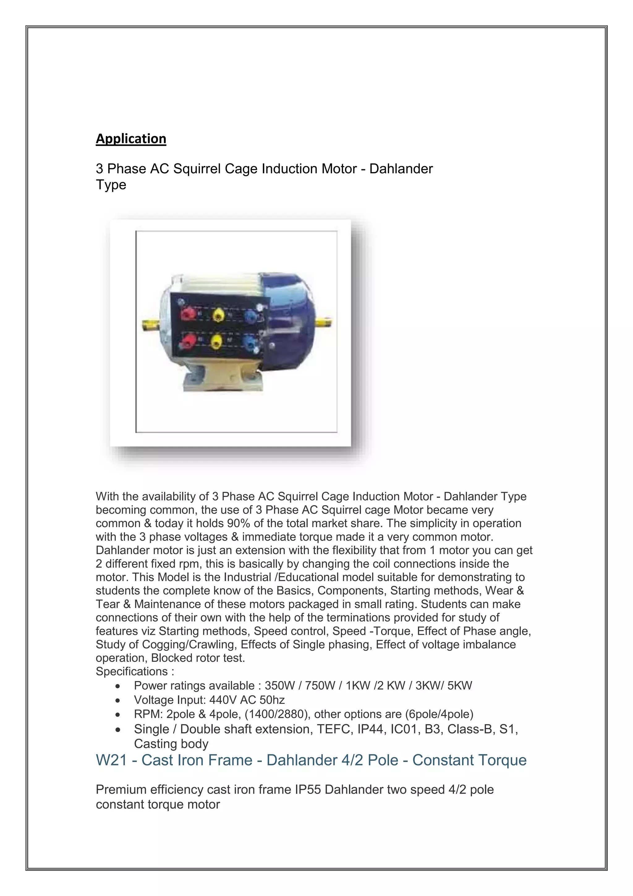 Dahlender motor | PDF