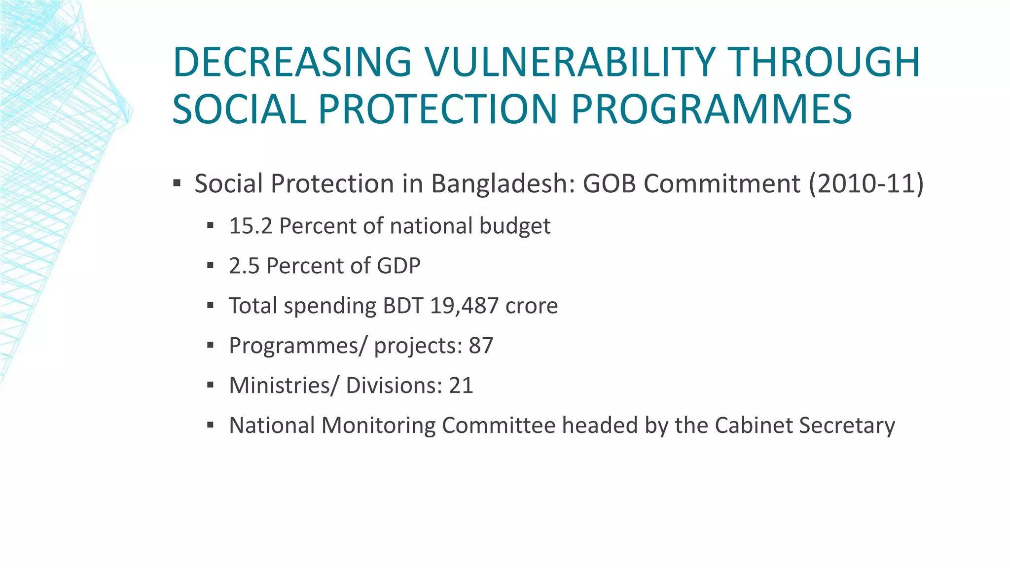Explain with example the structural and non structural mitigation programs taken by GoB with ...