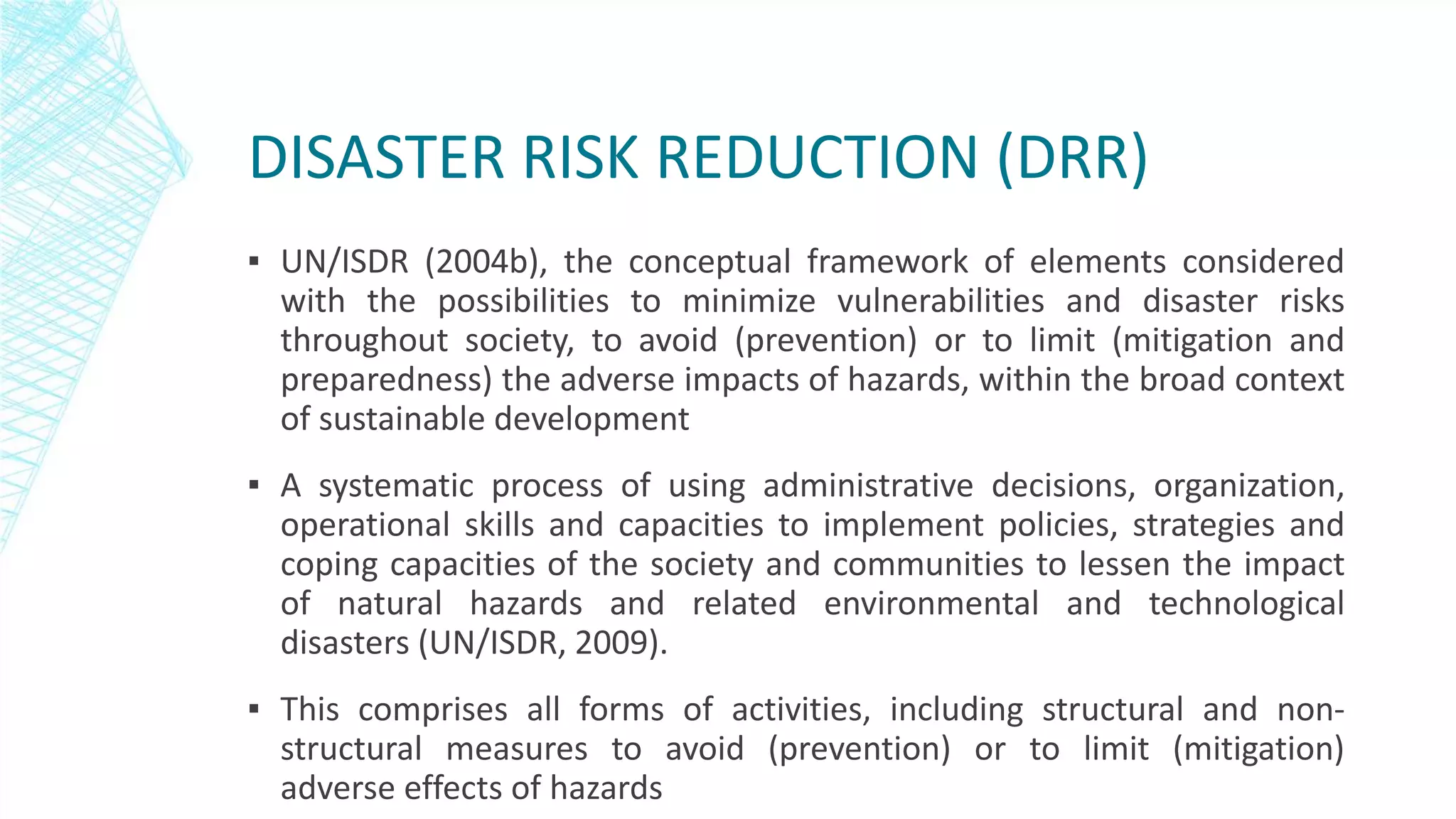 Explain with example the structural and non structural mitigation programs taken by GoB with ...