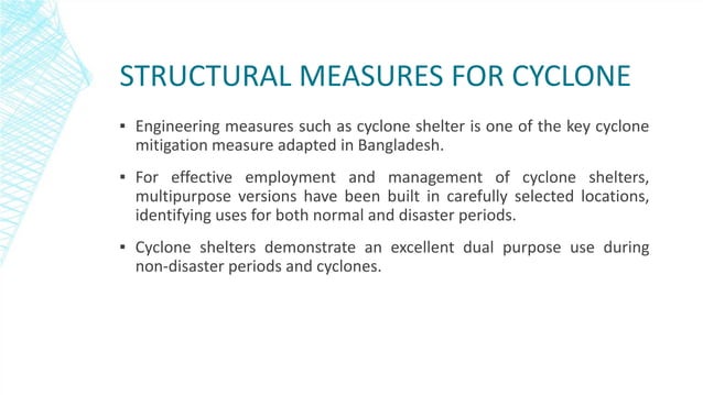 Explain with example the structural and non structural mitigation ...