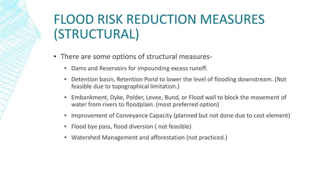 Explain with example the structural and non structural mitigation ...