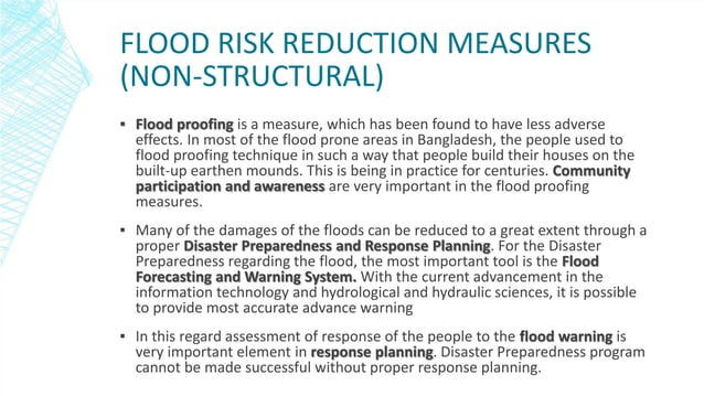 Explain with example the structural and non structural mitigation ...