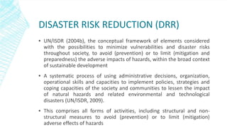Explain with example the structural and non structural mitigation ...