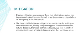 Explain with example the structural and non structural mitigation ...