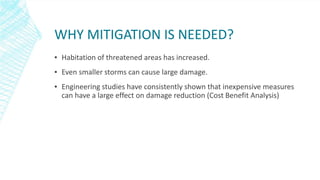 Explain with example the structural and non structural mitigation ...