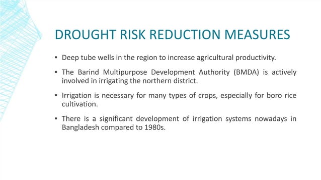 Explain with example the structural and non structural mitigation programs taken by GoB with ...