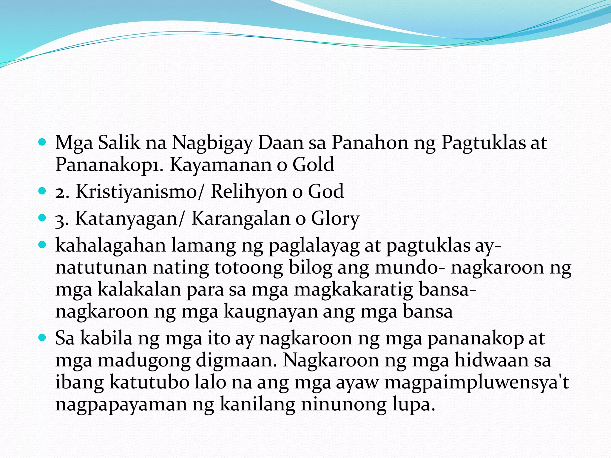 Paglalayag at Pagtuklas | PPTX