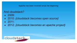 Mentored GSoC Projects At Apache (CloudStack) | PDF