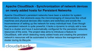 Mentored GSoC Projects At Apache (CloudStack) | PDF