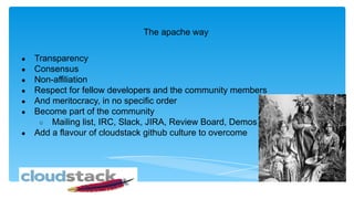 Mentored GSoC Projects At Apache (CloudStack) | PDF