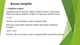 DAHSYATNYA ISTIGHFAR DALAM KEHIDUPAN SEORANG MUSLIM.pptx