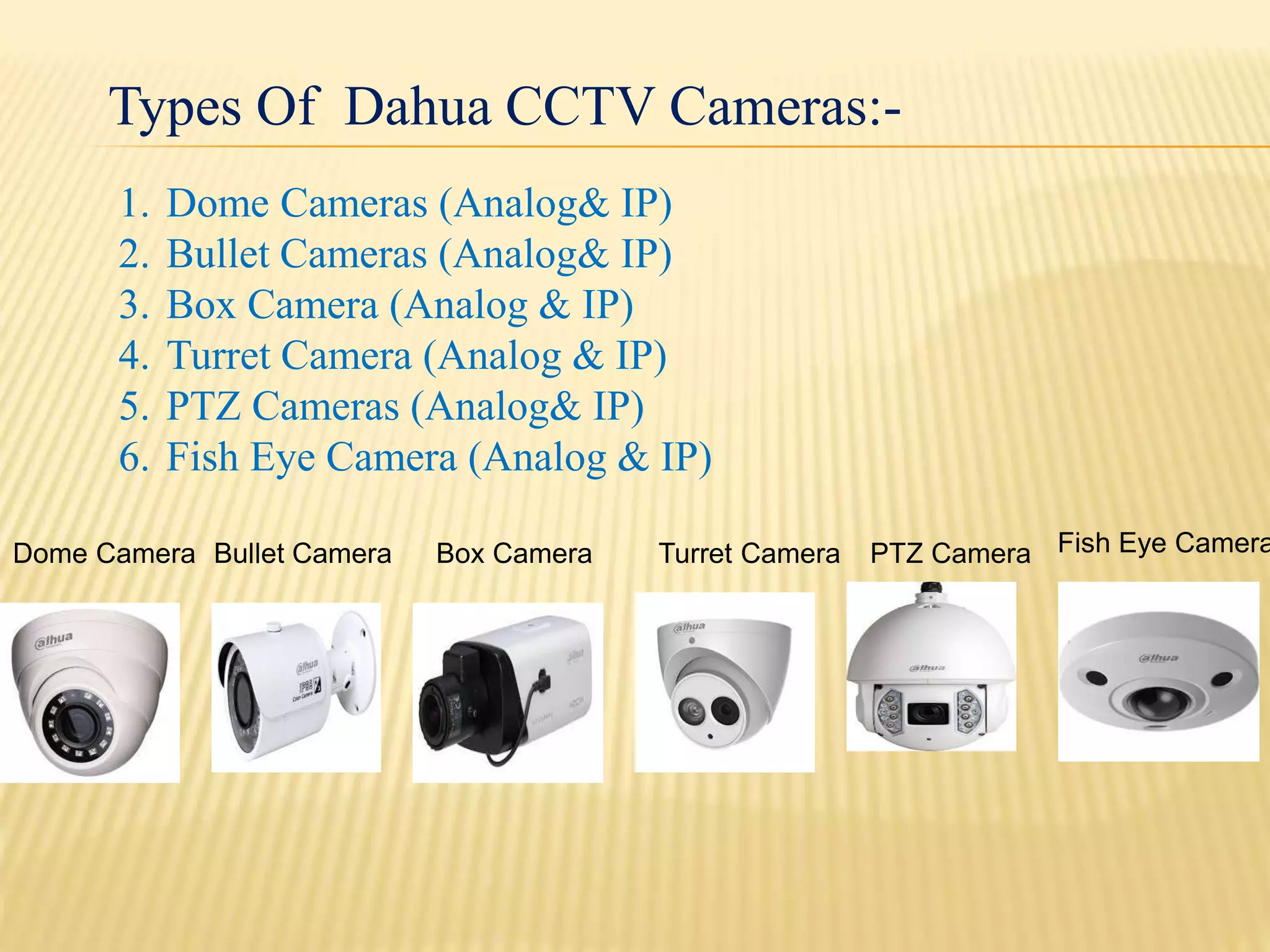 DHAUA CCTV CAMERA DEALERS IN BANGLORE | PPT | Free Download