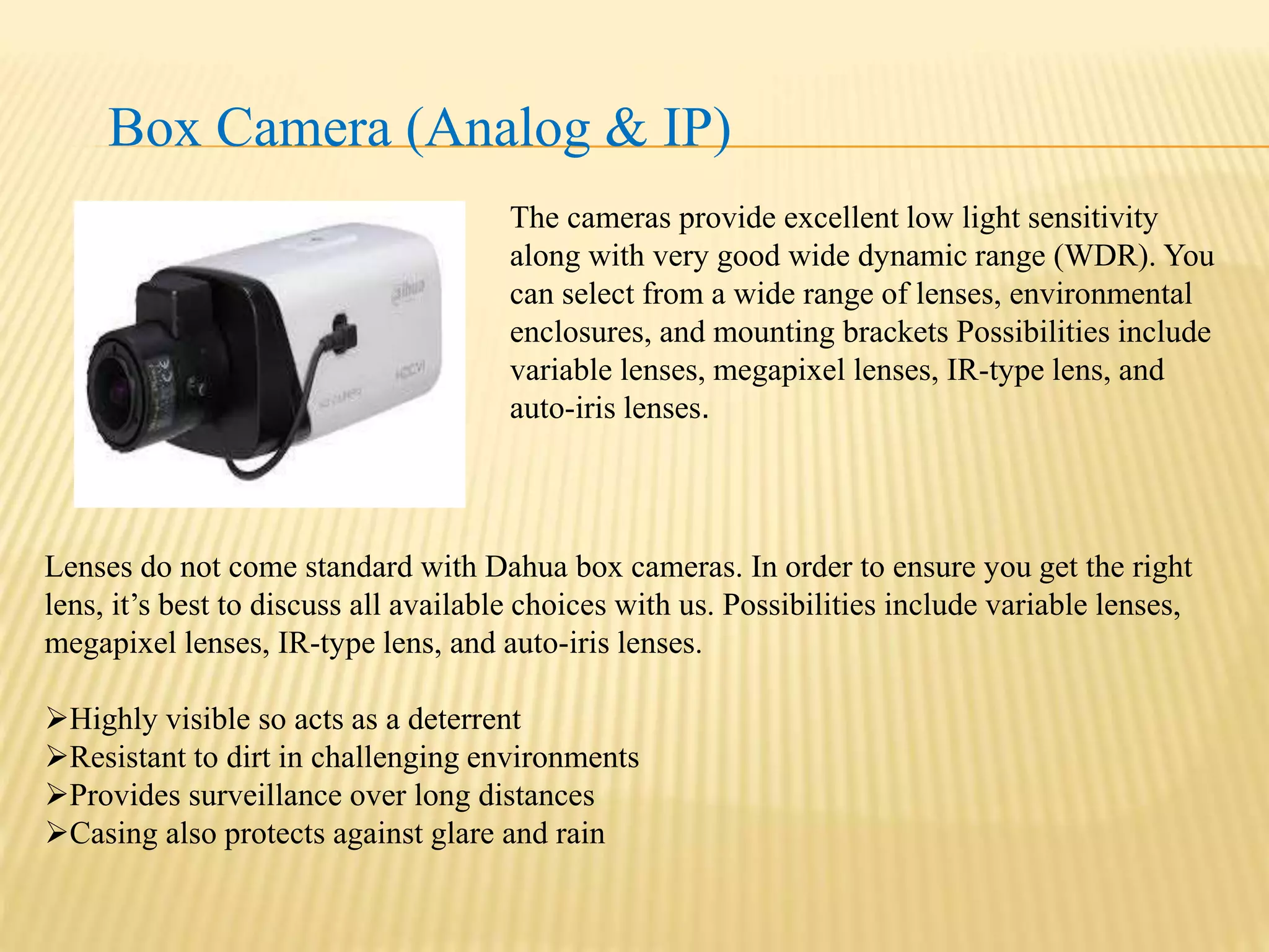 DHAUA CCTV CAMERA DEALERS IN BANGLORE | PPT | Free Download