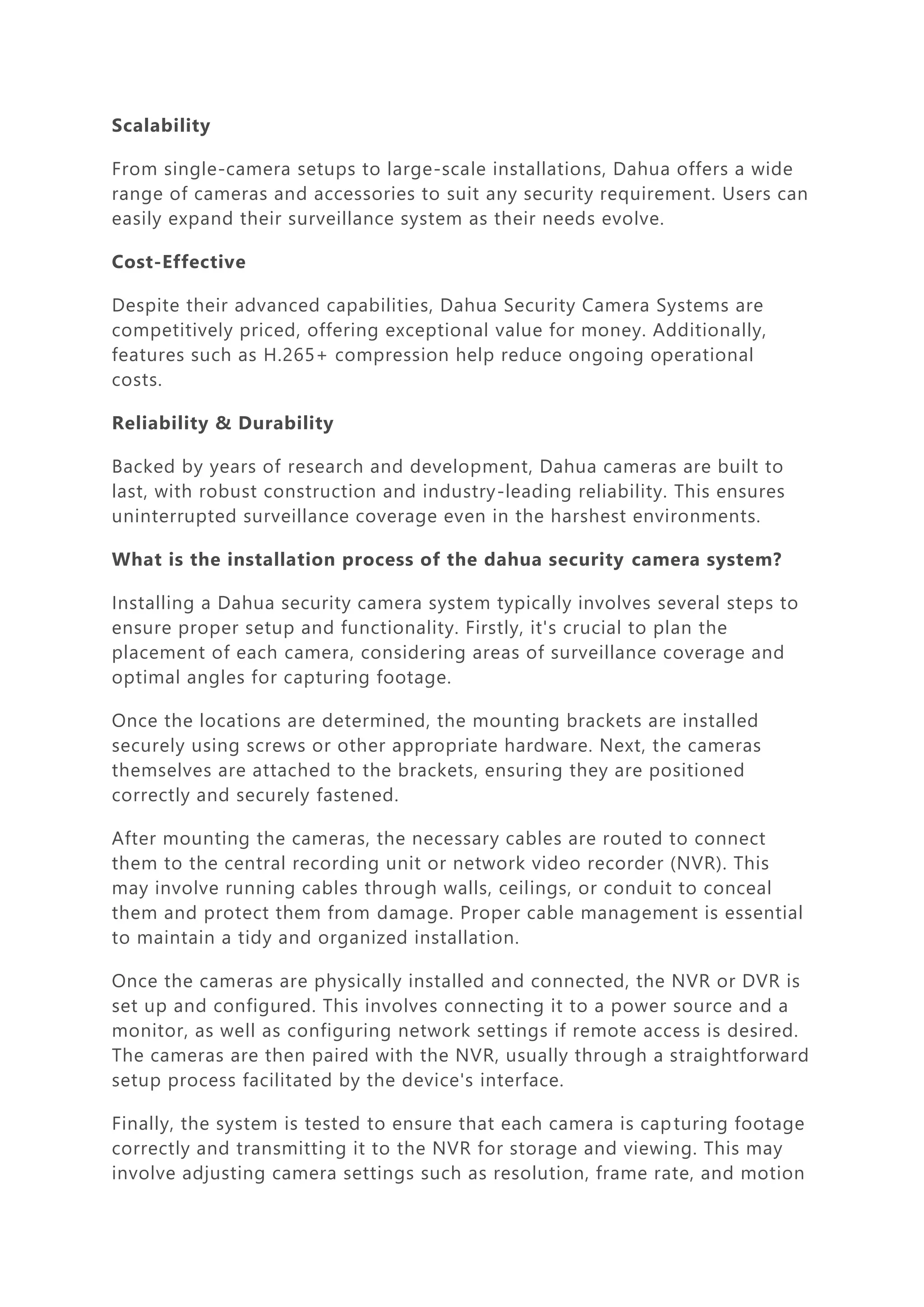 Dahua Security Camera System Guide esetia | DOCX