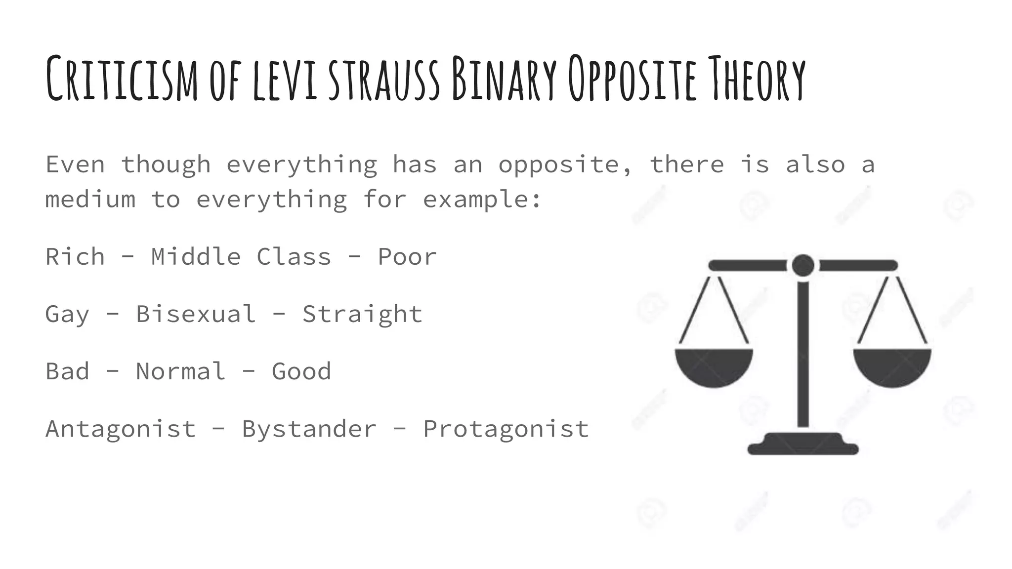 Binary Opposites- Levi Strauss | PPT